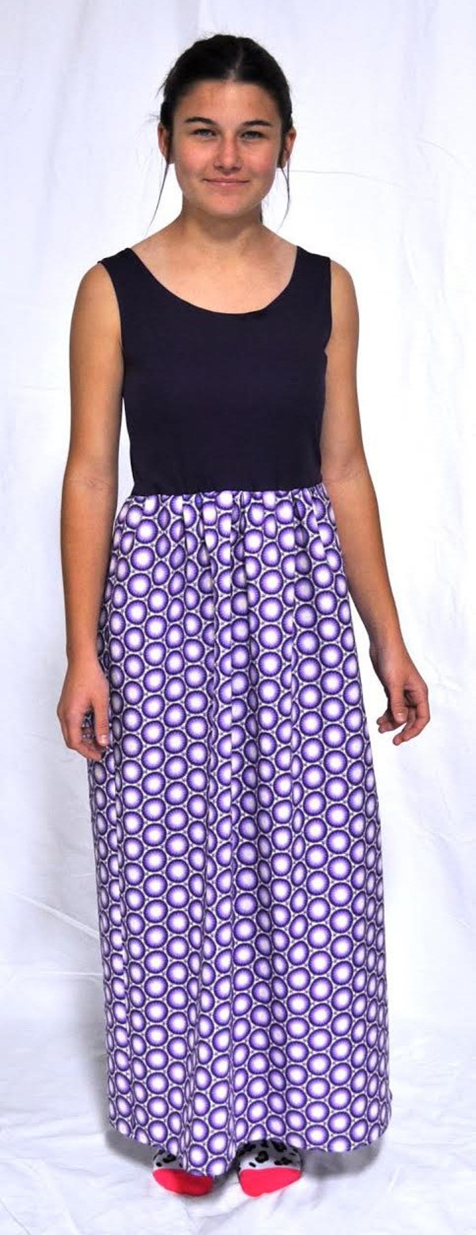 Maxi Dress for Girls PDF Sewing Pattern, Toddler Girl Tween Maxi Dress ...