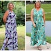 Womens Maxi Dress Pdf Sewing Pattern, Boho Summer Racerback Tank ...
