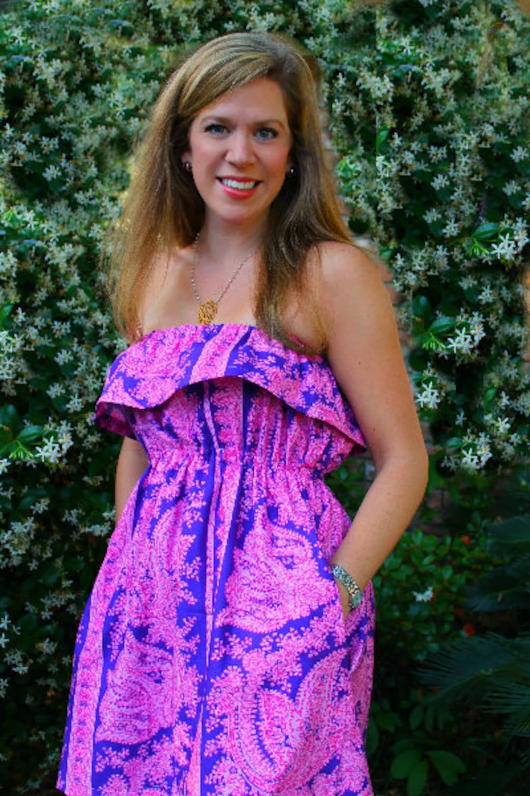 Strapless Ruffle Sundress for Women Pdf Sewing Pattern, Easy Boho Dress ...