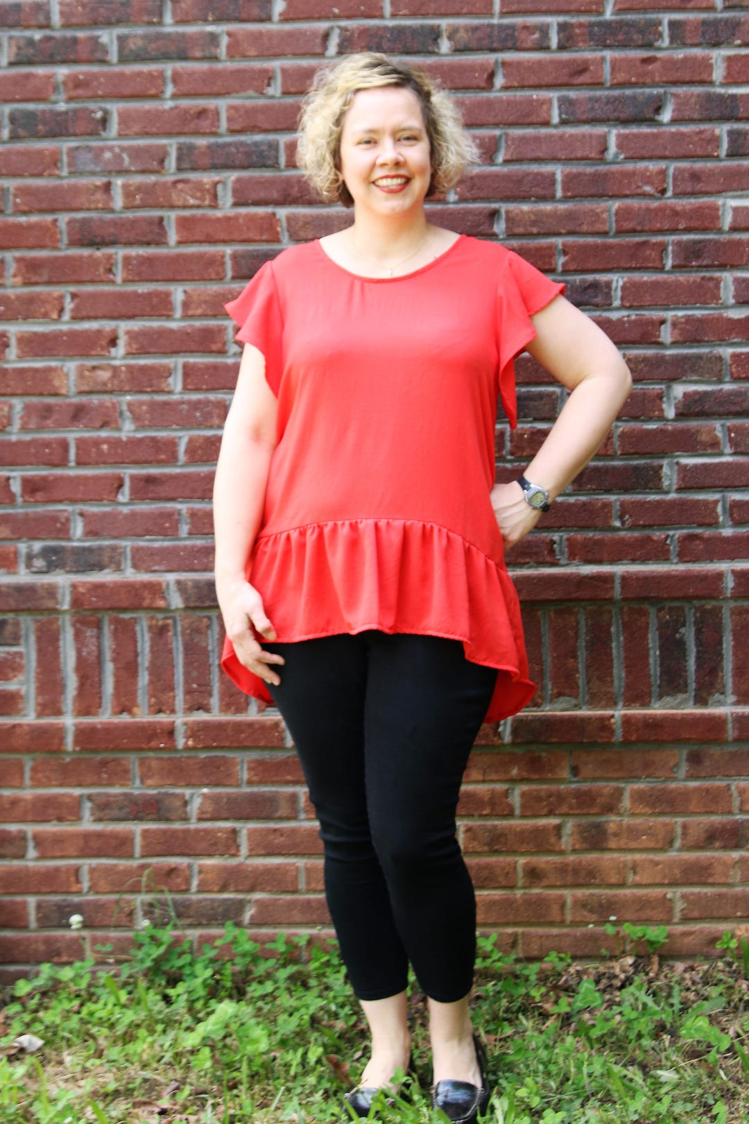 Peplum Top Sewing Pattern for Women, Shirt With Ruffle Sewing Pattern ...