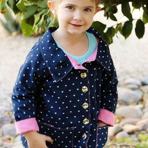 Girls Coat PDF Sewing Patterns Printable, Seamingly Smitten Coat Pdf ...