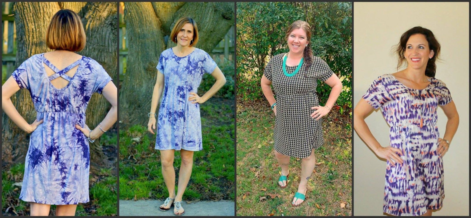 Womens Pullover Summer Dress Pdf Sewing Pattern Simple a Line - Etsy