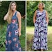 Womens Maxi Dress Pdf Sewing Pattern, Boho Summer Racerback Tank ...