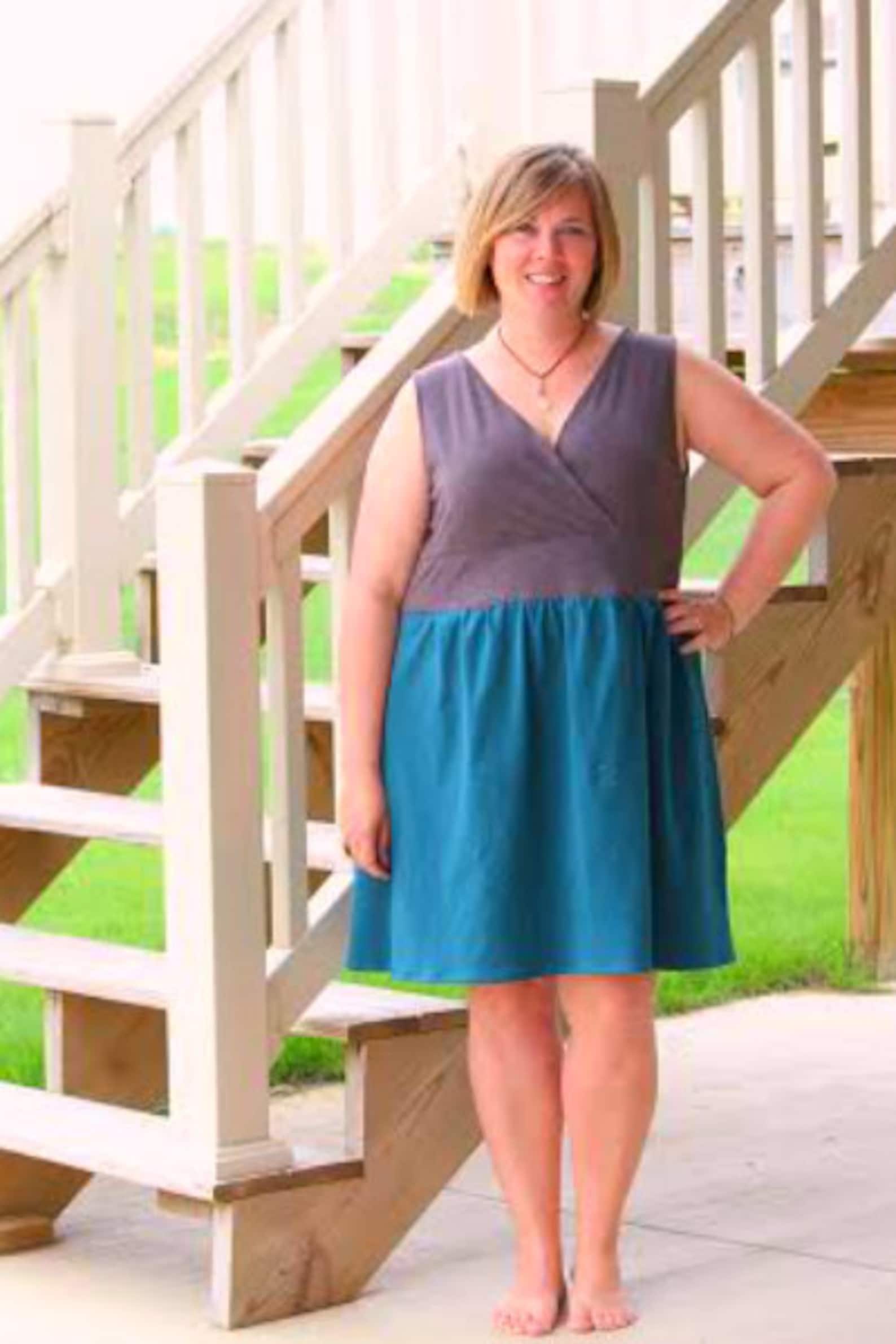Wrap Front Dress Pdf Sewing Pattern for Women by Seamingly Smitten ...