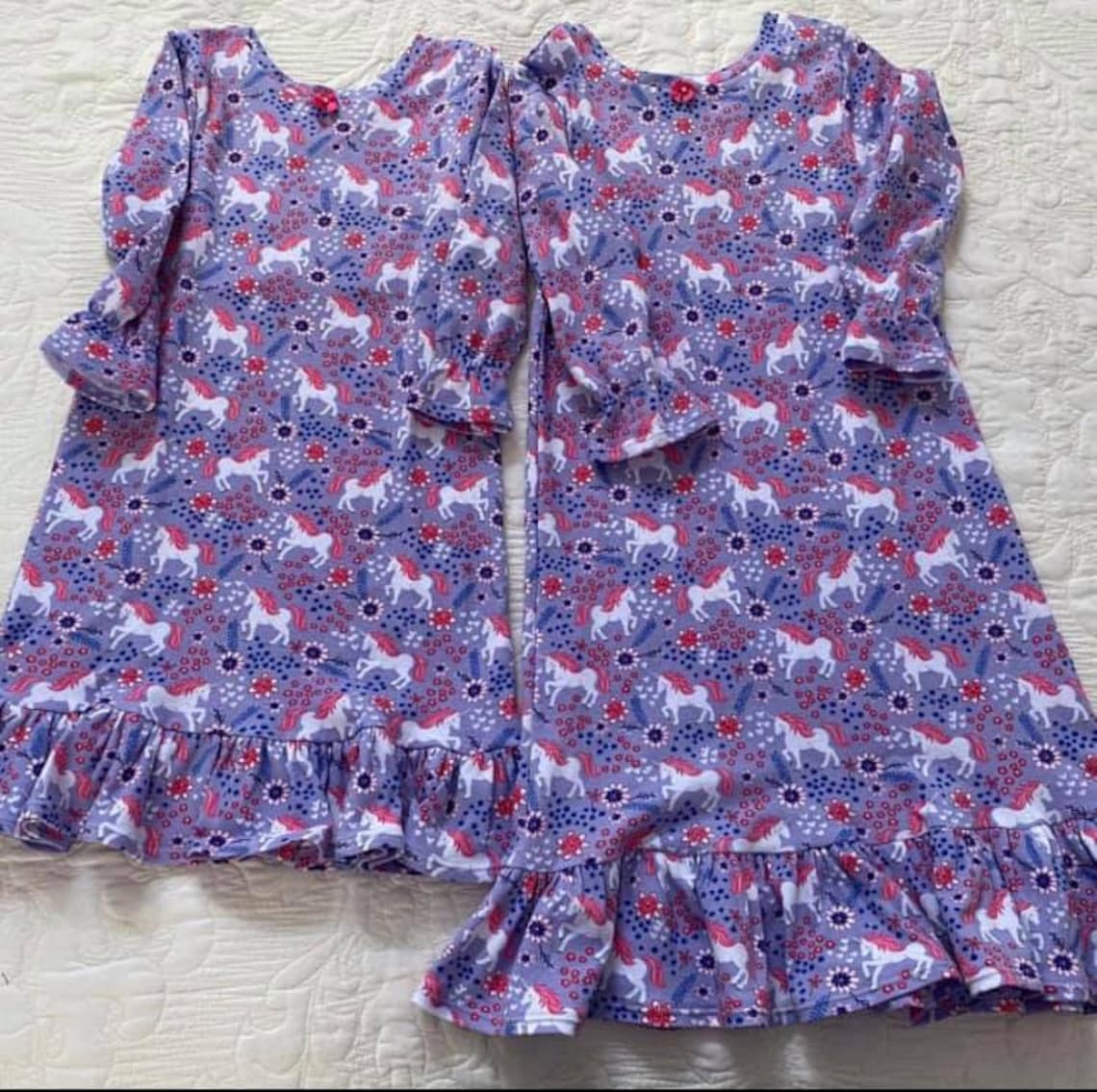 Girls Nightgown Sewing Pattern Long Nightgown Sewing Pattern | Etsy