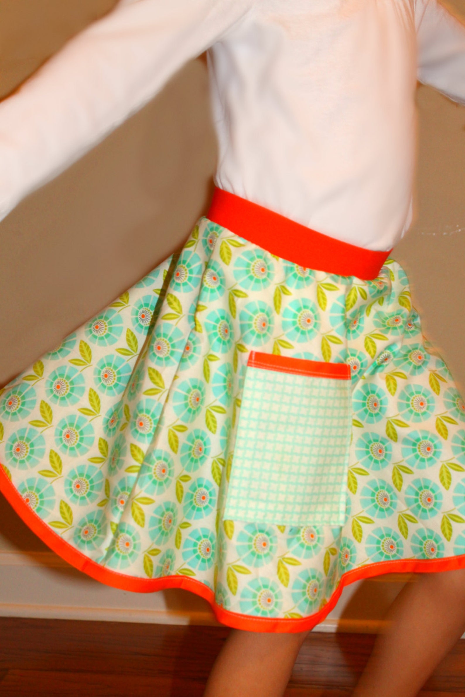 Girls Circle Skirt Pdf Sewing Pattern, Circle Skirt Pattern, Twirl ...