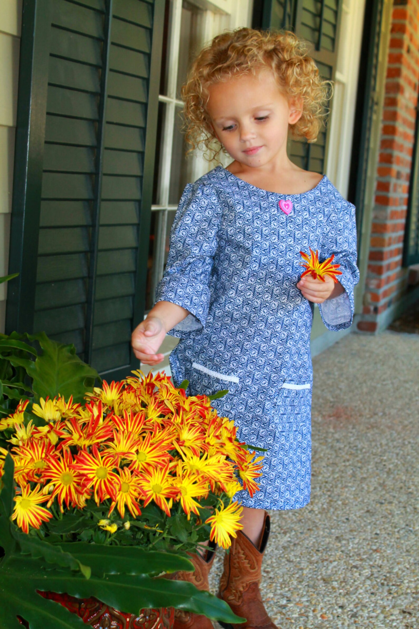 Girls Easy Dress Pattern Sewing Girls Dress Pattern Easy | Etsy