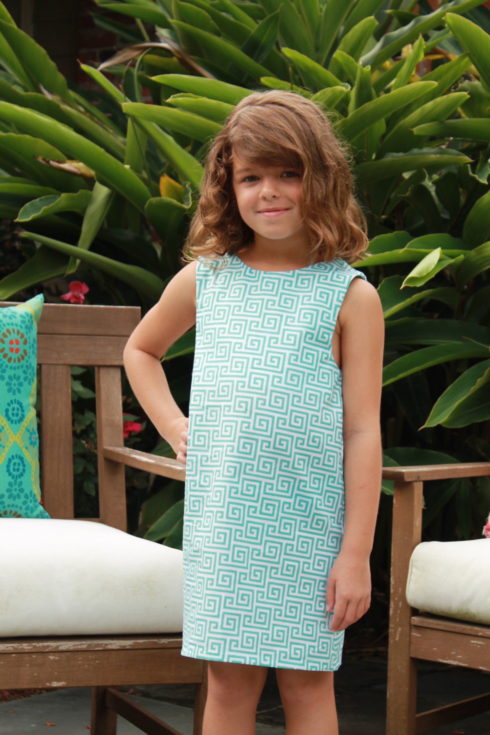 Easy Simple a Line Jumper Dress Sewing Pattern for Girls, Reversible ...