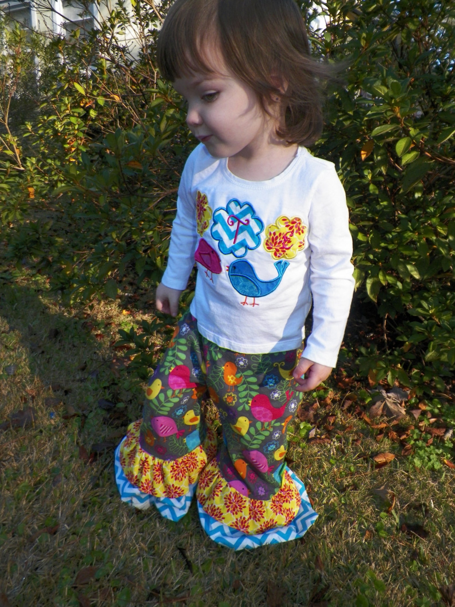 Ruffle Pants Pdf Sewing Pattern for Girls Ruffle Pants - Etsy