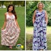 Womens Maxi Dress Pdf Sewing Pattern, Boho Summer Racerback Tank ...