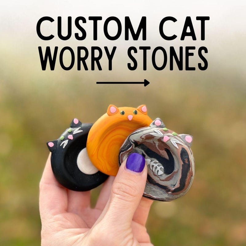 Ceramic Worry Stone - Etsy