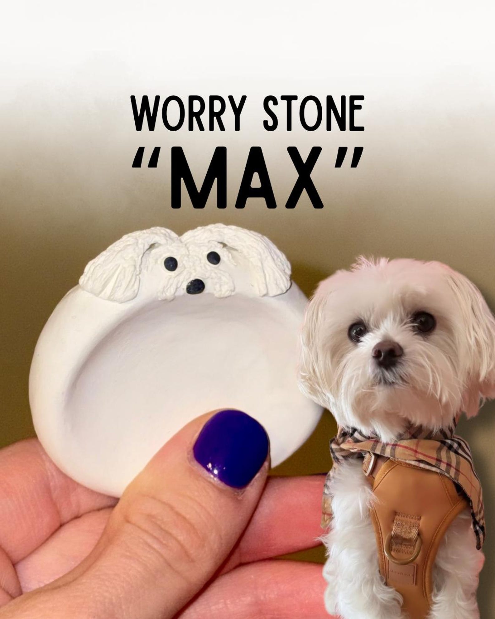 Custom Dog Worry Stone - Etsy