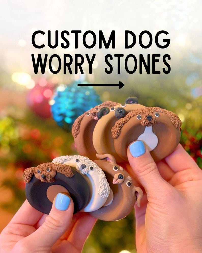 Custom Dog Worry Stone - Etsy