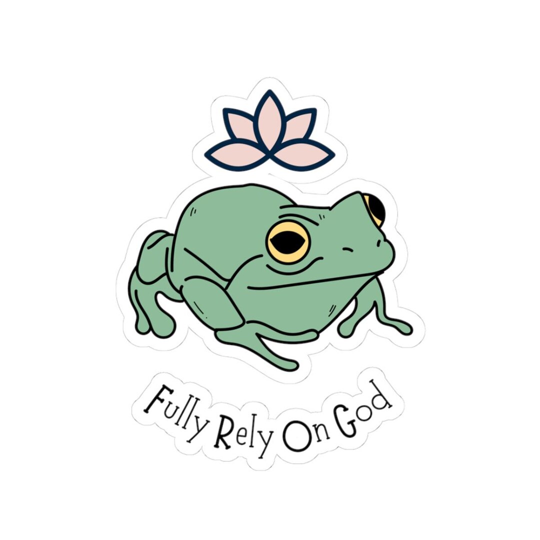 Fully Rely on God FROG Spiritual Kiss-cut Stickers | Faith Vinyl ...