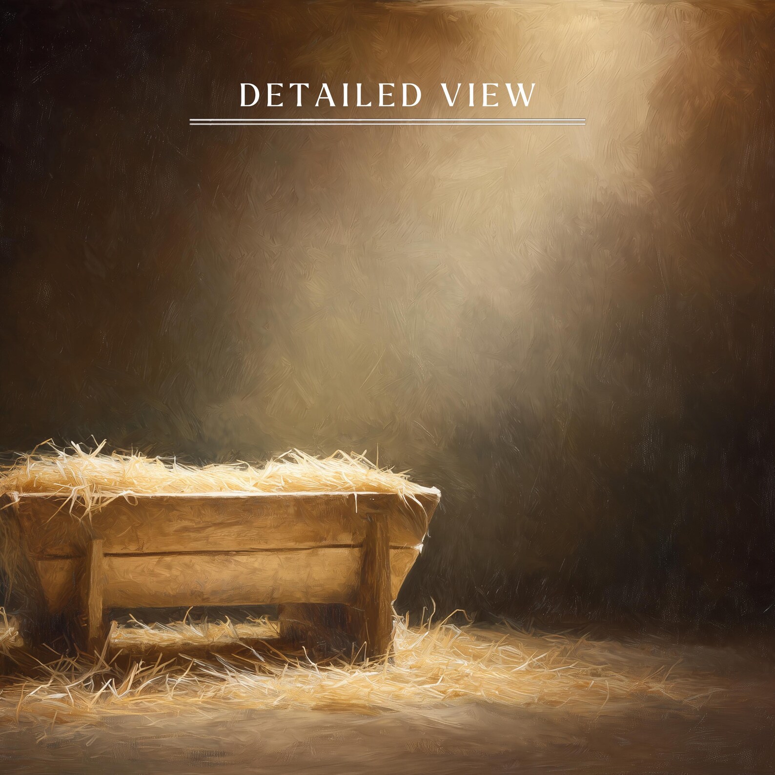 The Empty Manger, Modern Christmas Wall Art, Digital Download ...