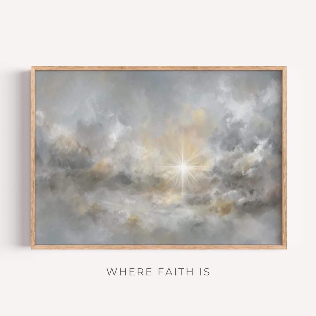 The Star of Bethlehem - Modern Christian Wall Art, Modern Bible Art ...