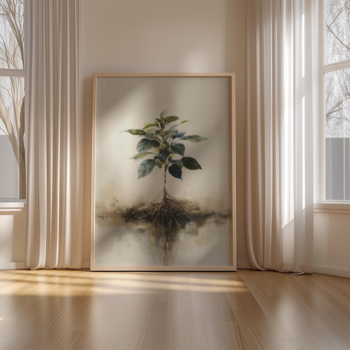 Roots of Faith - Rooted in Christ Colossians 2:7, Modern Christian Art ...