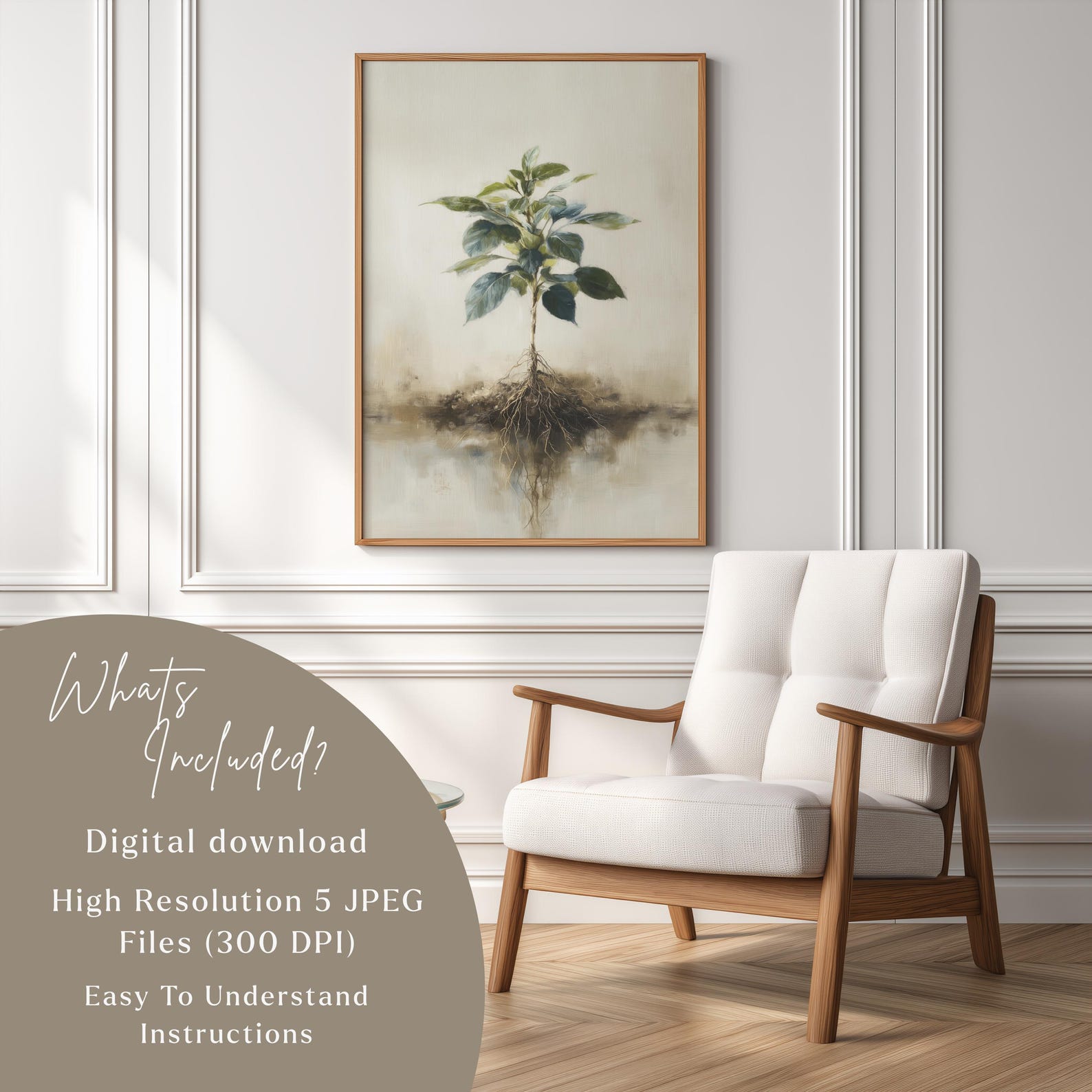 Roots of Faith - Rooted in Christ Colossians 2:7, Modern Christian Art ...