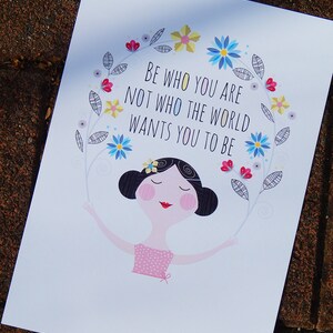 Be who you are print DES61 | Etsy