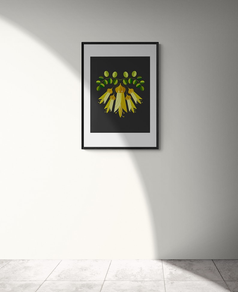 Native New Zealand Kowhai Flower, NZA63 - Etsy