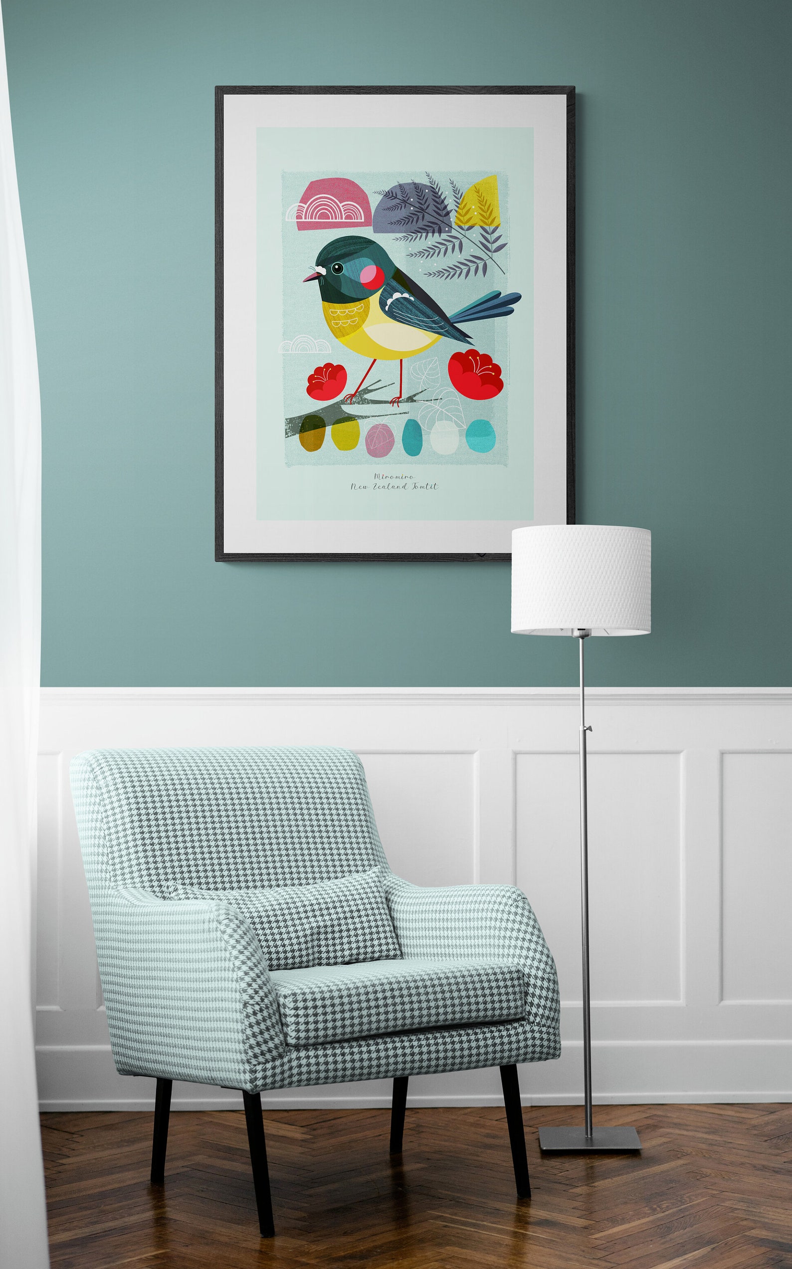 Small Birds of New Zealand Miromiro Tomtit Print NZA140 - Etsy