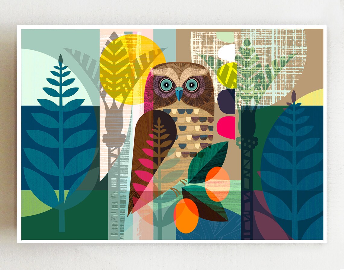 Landscape New Zealand Ruru Print NZA39 | Etsy