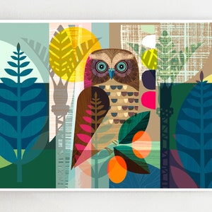 Landscape New Zealand Ruru Print, NZA39 - Etsy