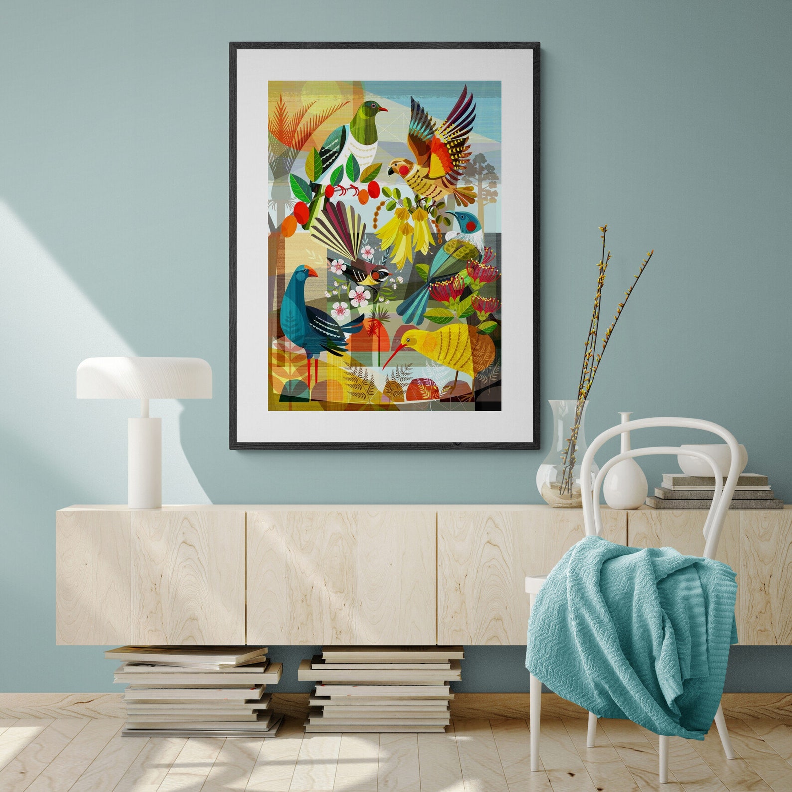 New Zealand Flora and Fauna Print NZA122 - Etsy