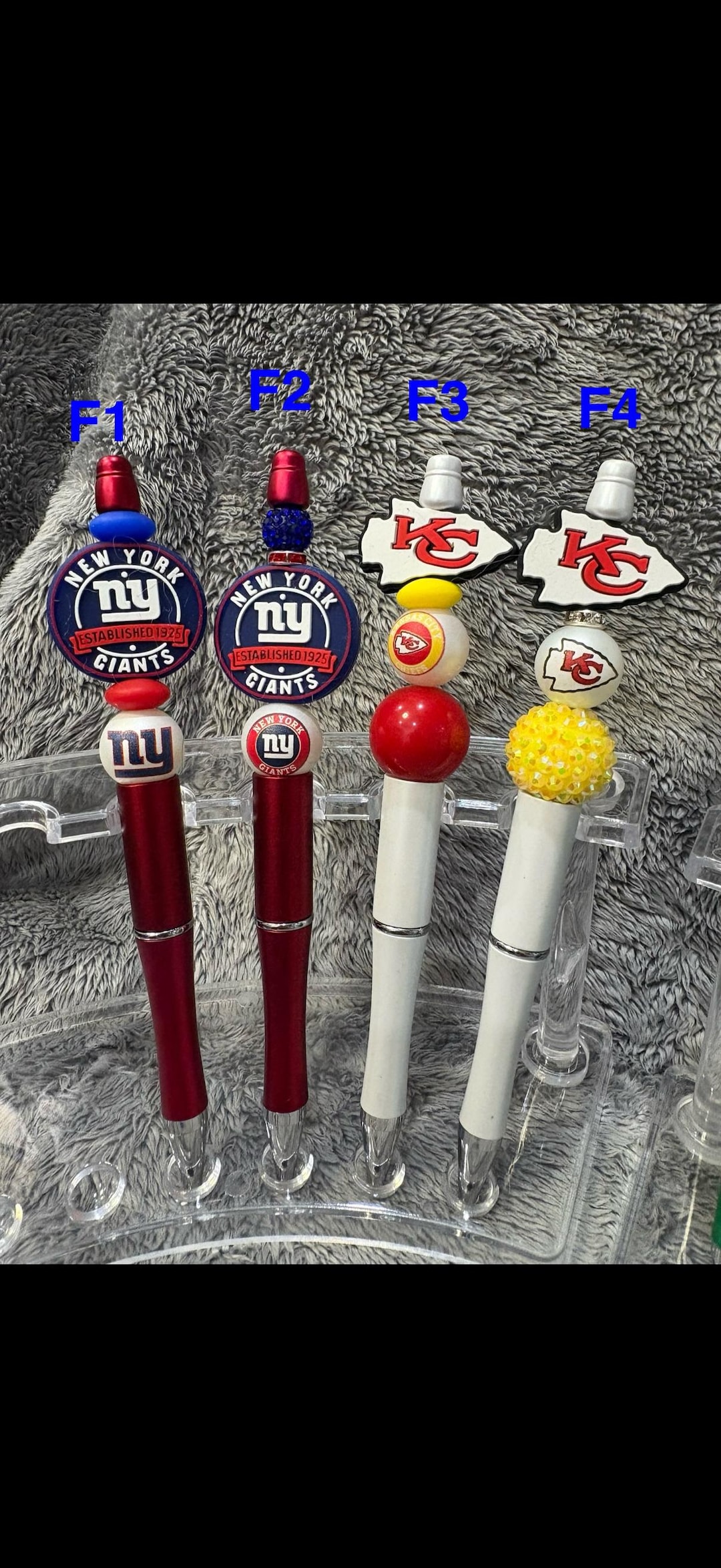 NFL Beaded Pens - Etsy