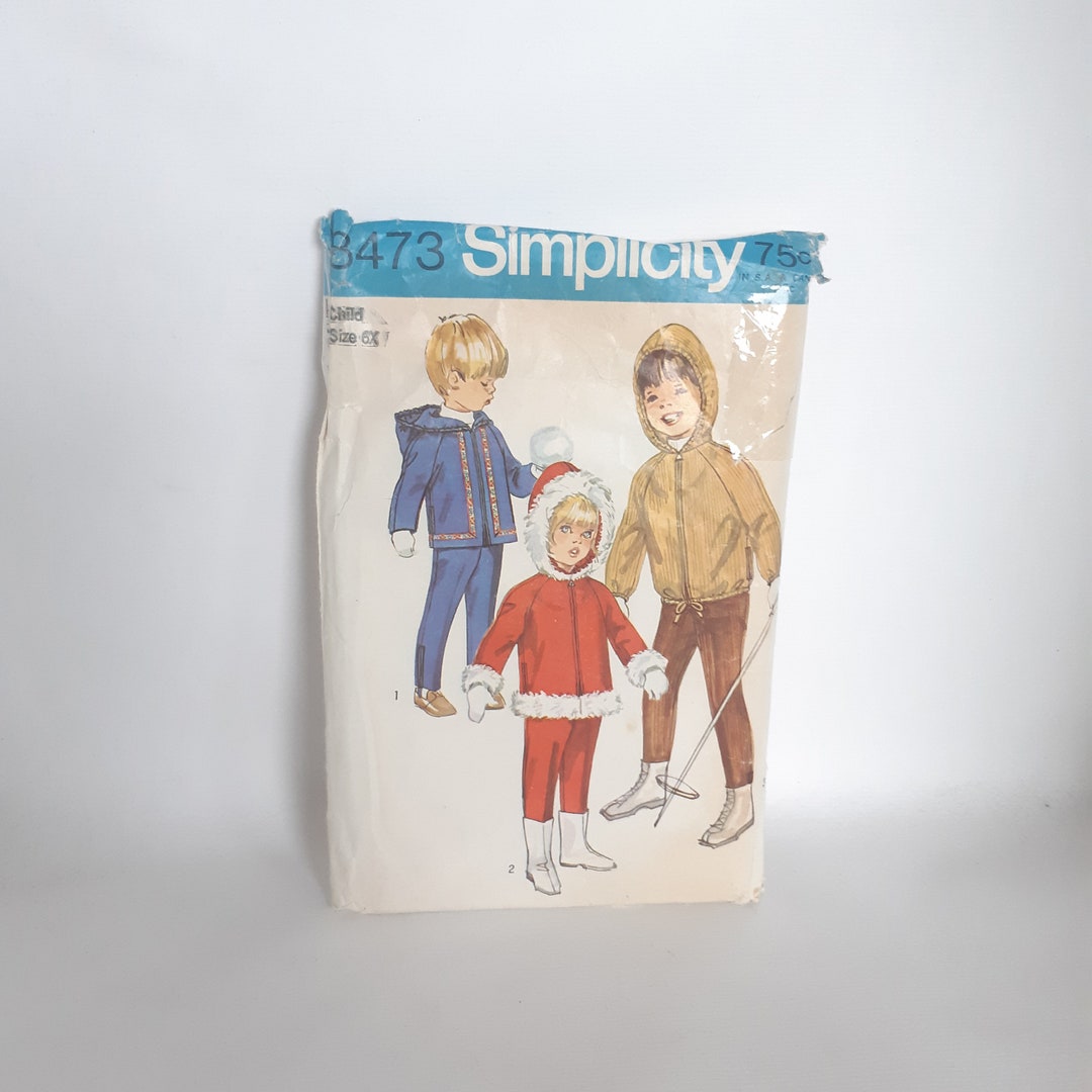 1969 Simplicity 8473 - Child's Hooded Jacket and Overpants Sewing ...