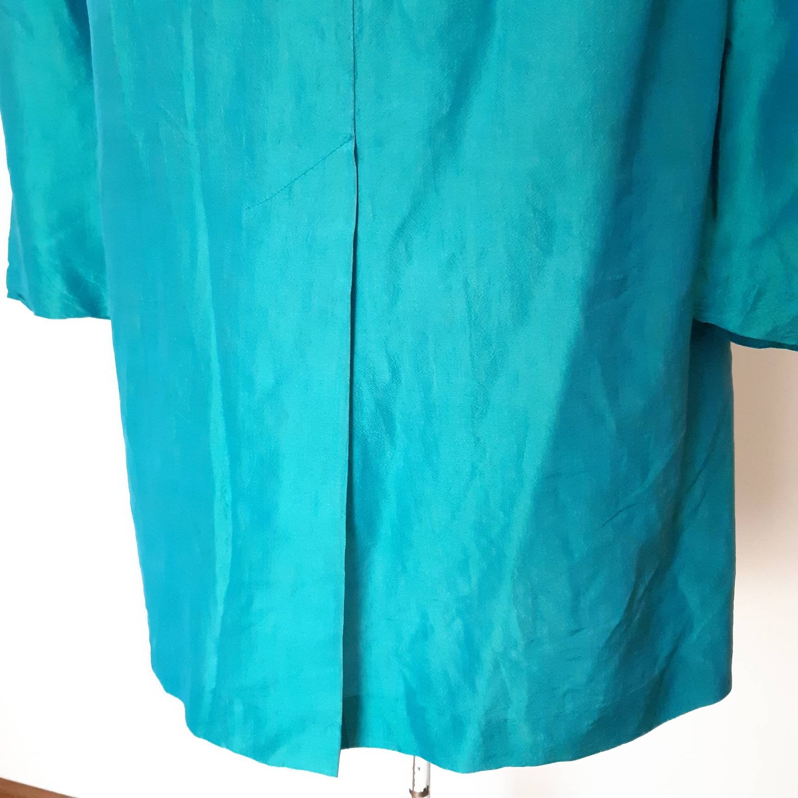 1980s Turquoise Two Tone Silk Oversized Blazer Size 12 or L - Etsy