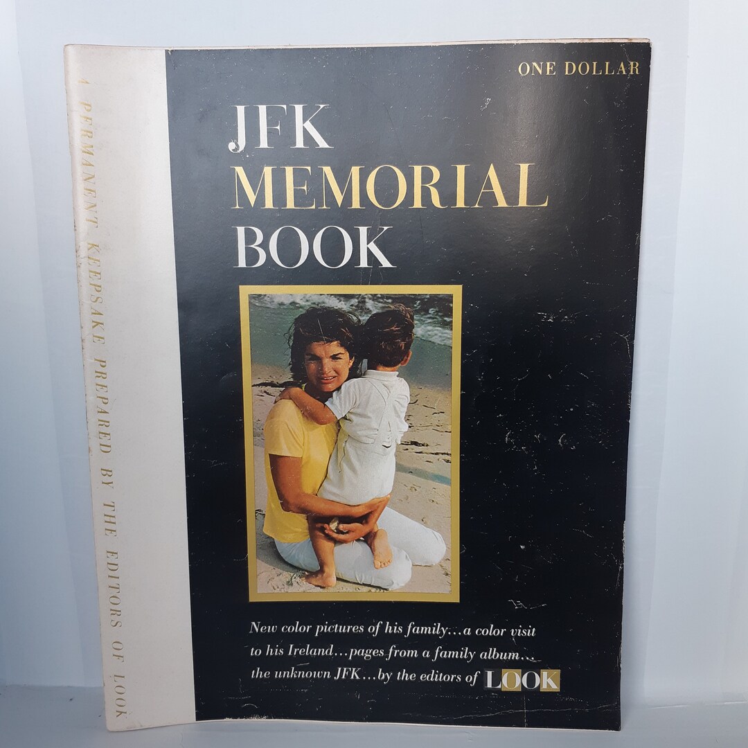 1964 JFK Memorial Book Look Magazine Jacqueline Kennedy Onassis ...