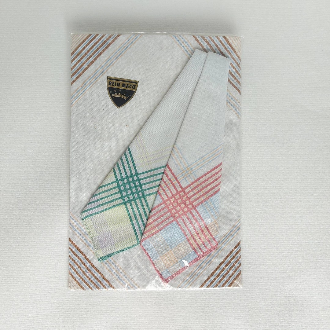 Vintage Mako Egyptian Cotton Handkerchiefs - Set of 3 NOS - Etsy Canada