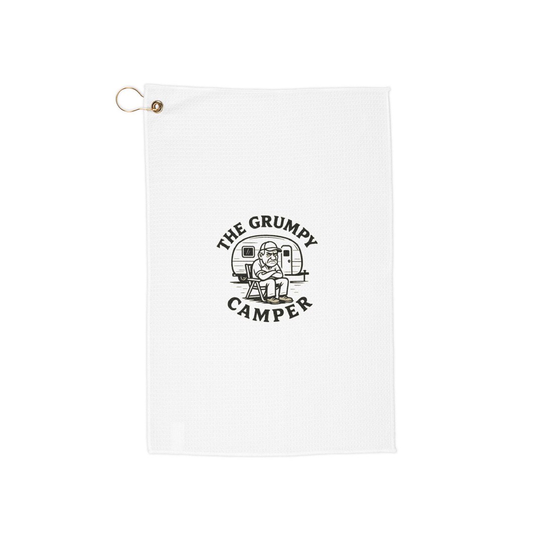 Funny Golf Towel: Grumpy Camper Design, Sports Gag Gift - Etsy