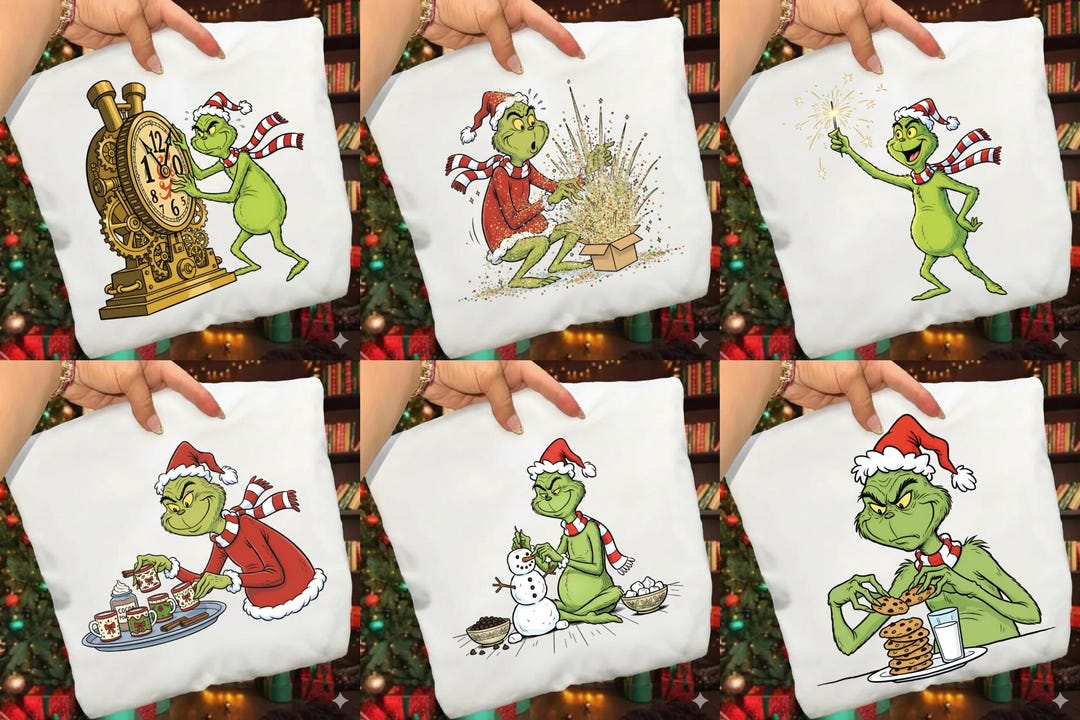 The Grinch PNG Files, Grinch Christmas Png Bundle,mega Bundle PNG ...