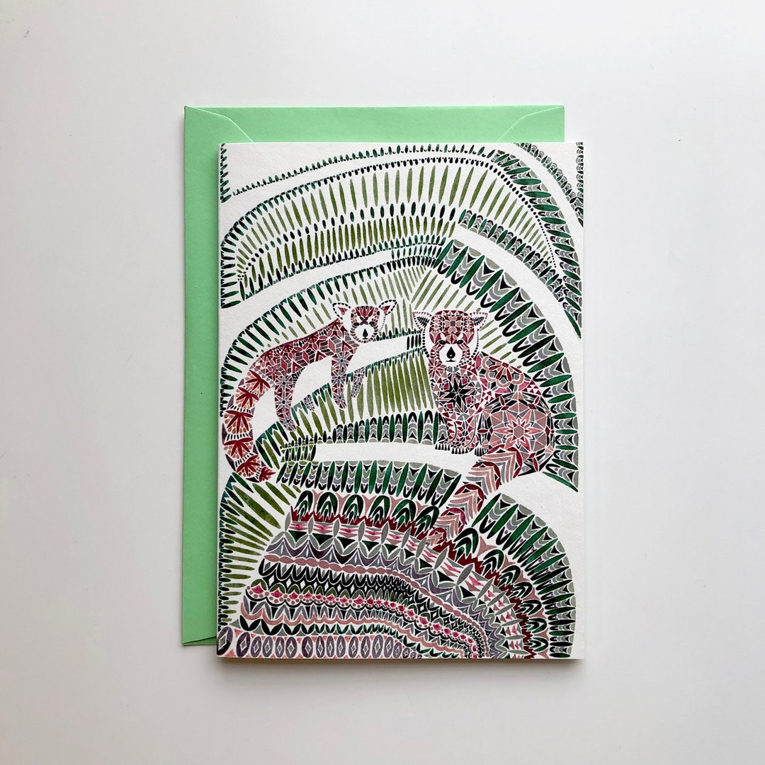 Carta Panda Rosso - Etsy Italia
