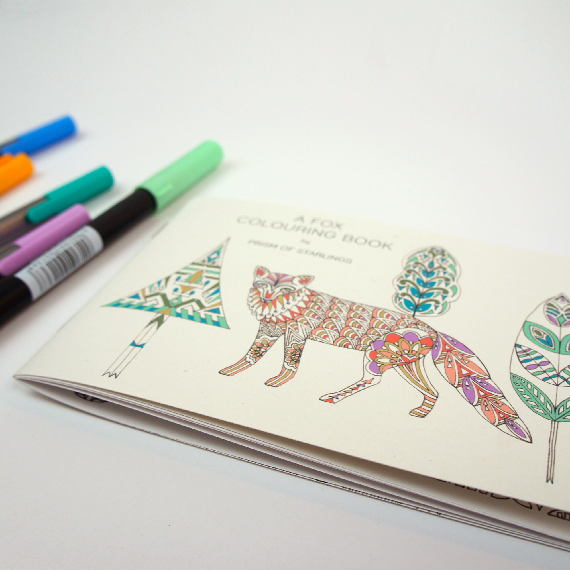 Foxes Colouring Book - Etsy