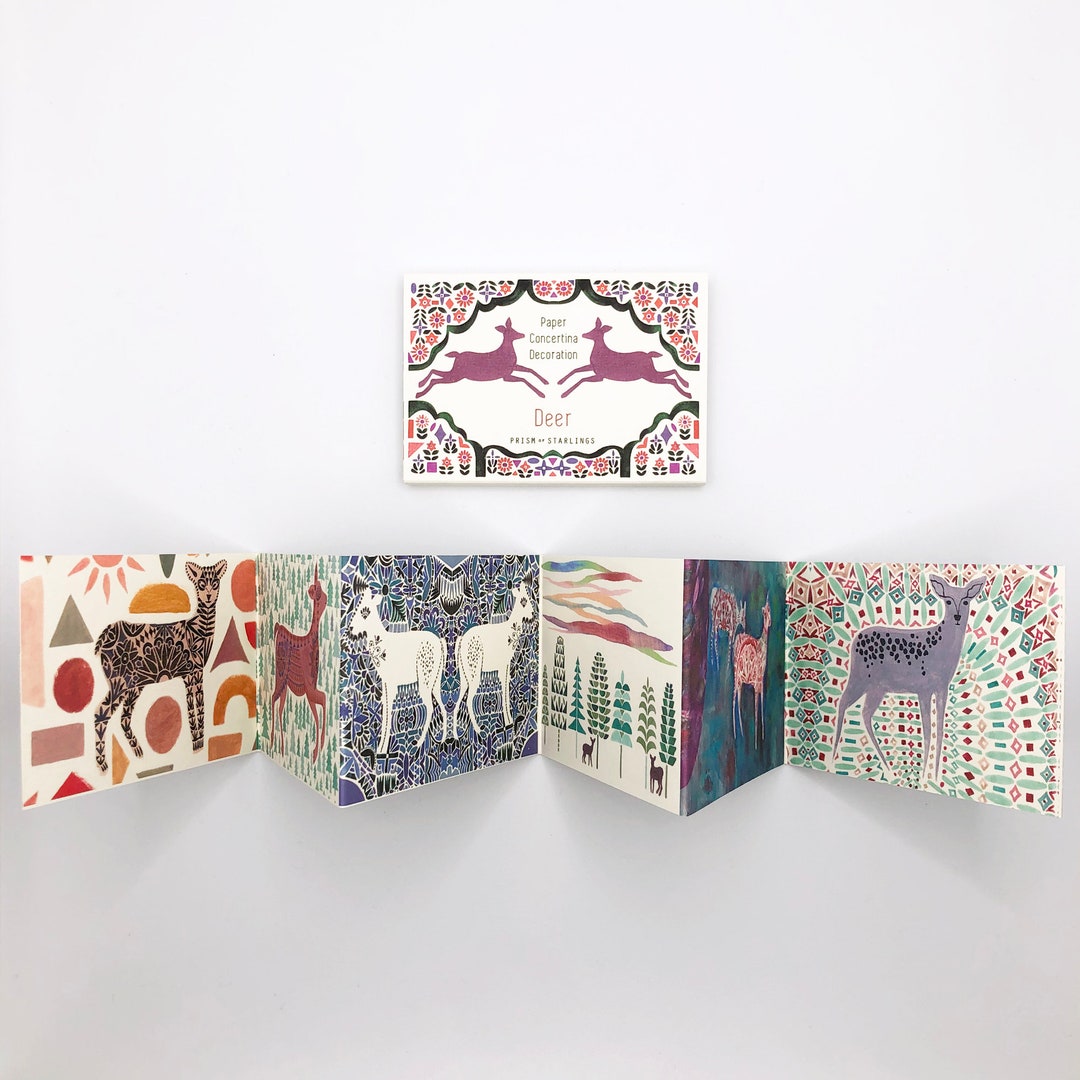 Mini Concertina Book - Deer - Etsy