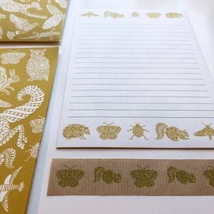 Letter Writing Set - Gold Fields - Etsy