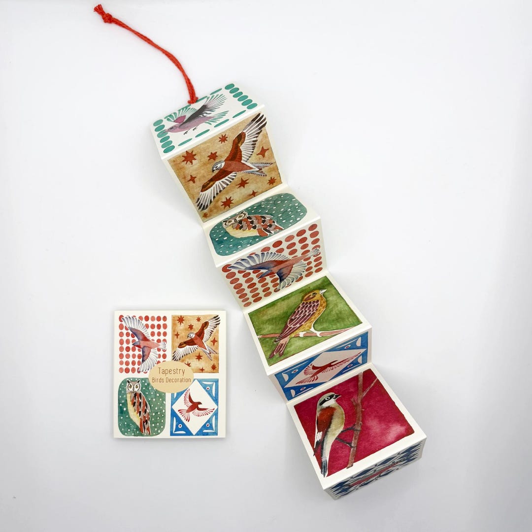 Mini Concertina Hanging Decoration - Tapestry - Etsy UK