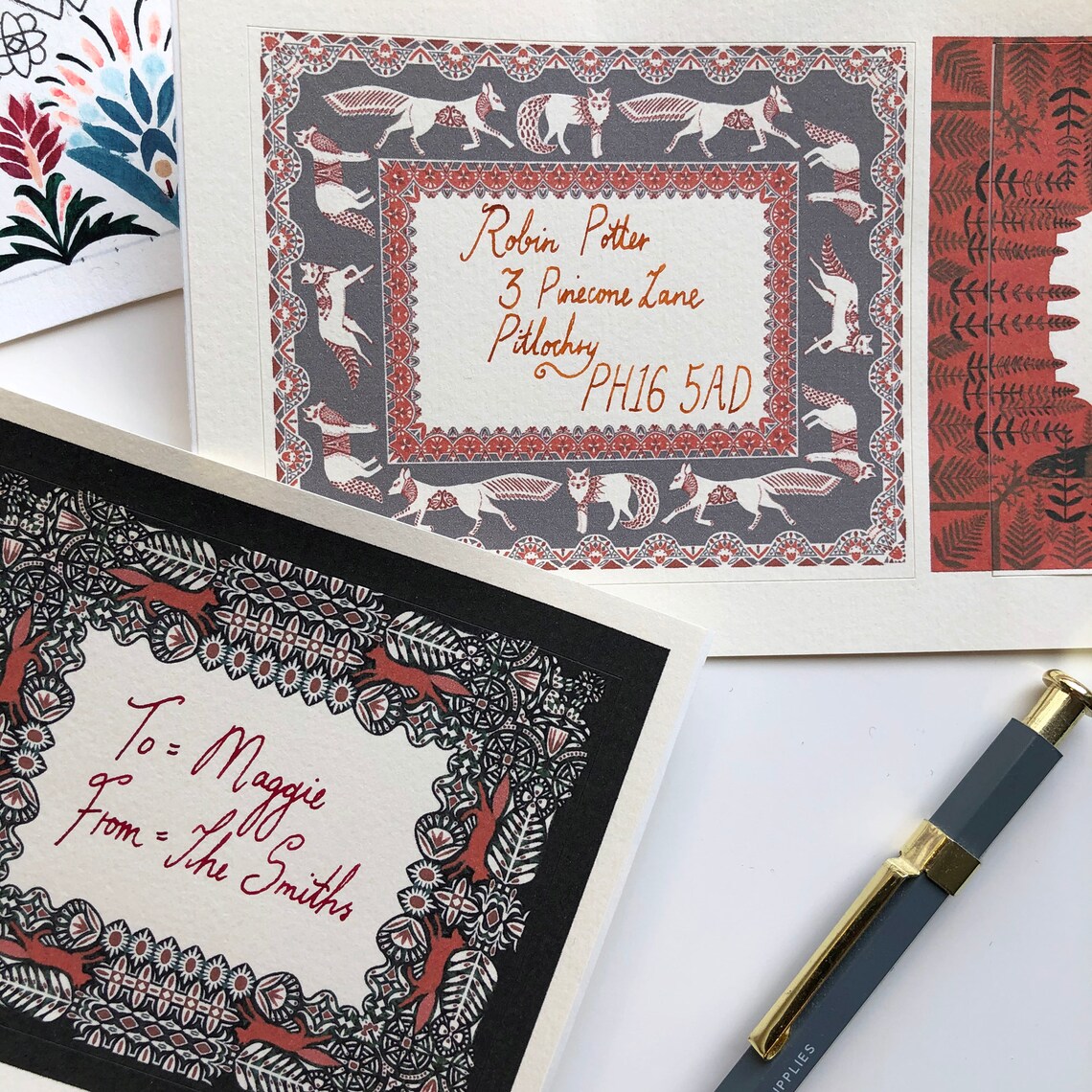 Fox Labels Set of 30 - Etsy UK