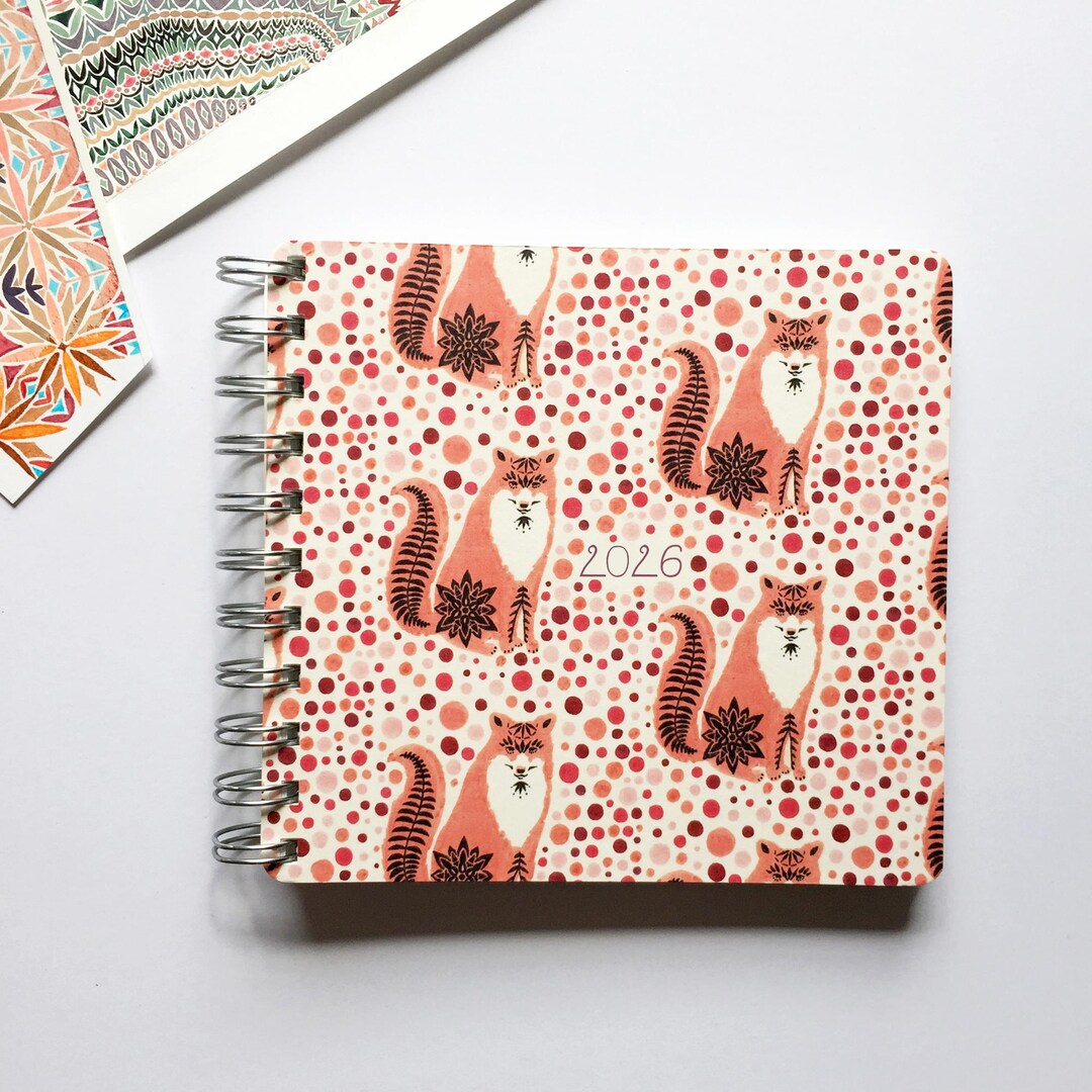 Dotty Fox 2026/2027 Diary - Mid Year / Yearly Option - Etsy