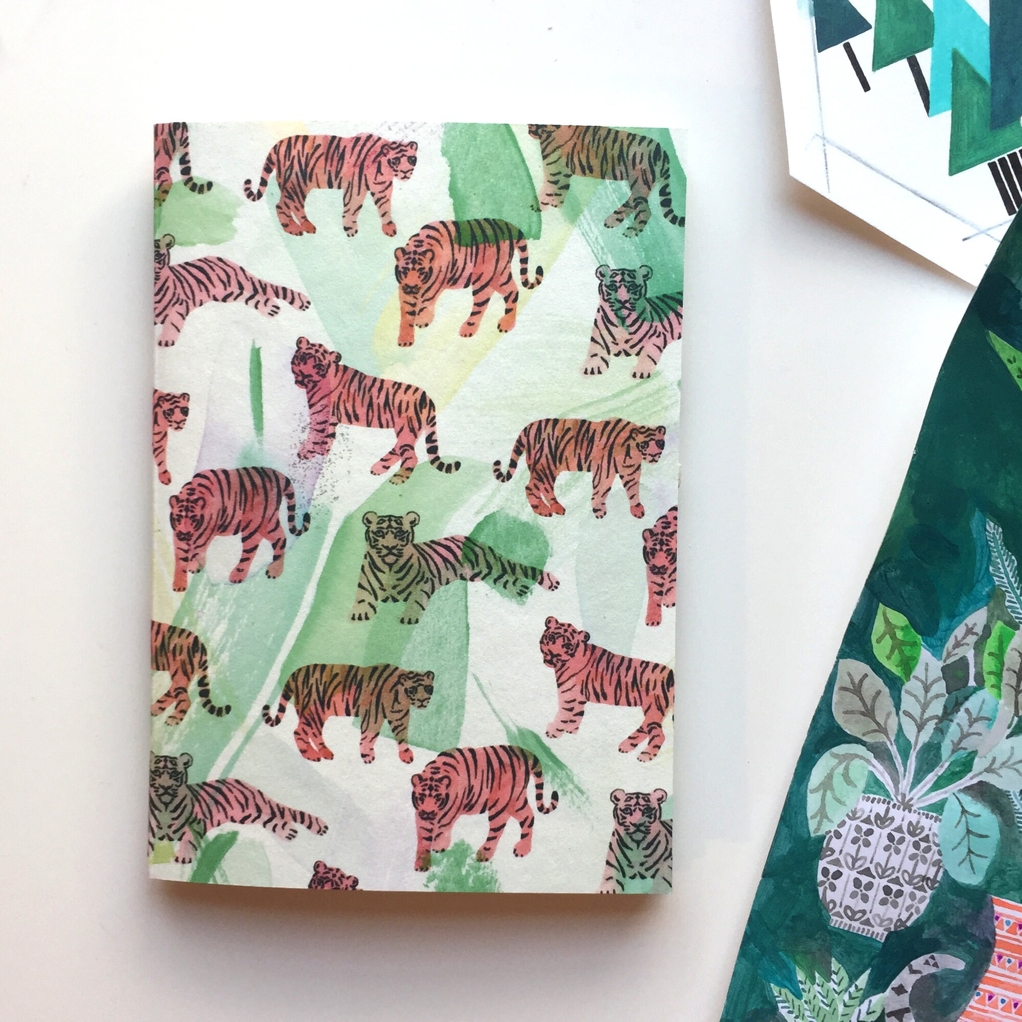A6 Notebook Magic Tigers - Etsy UK