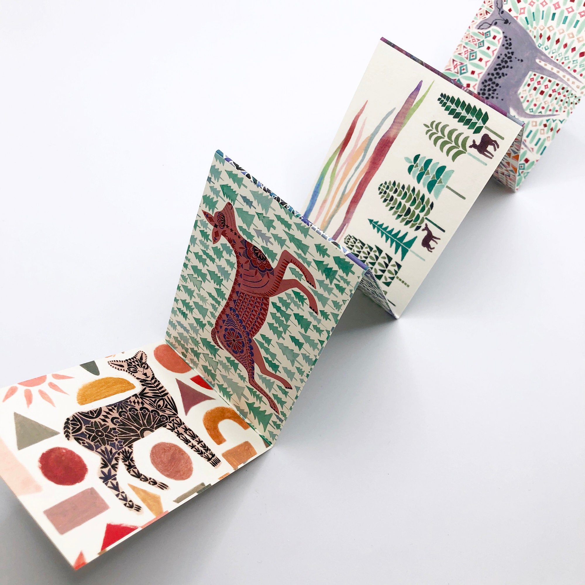Mini Concertina Book - Deer - Etsy UK