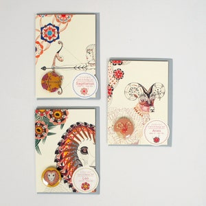 Zodiac Card and Badge Set - Etsy