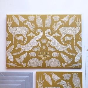 Letter Writing Set - Gold Fields - Etsy