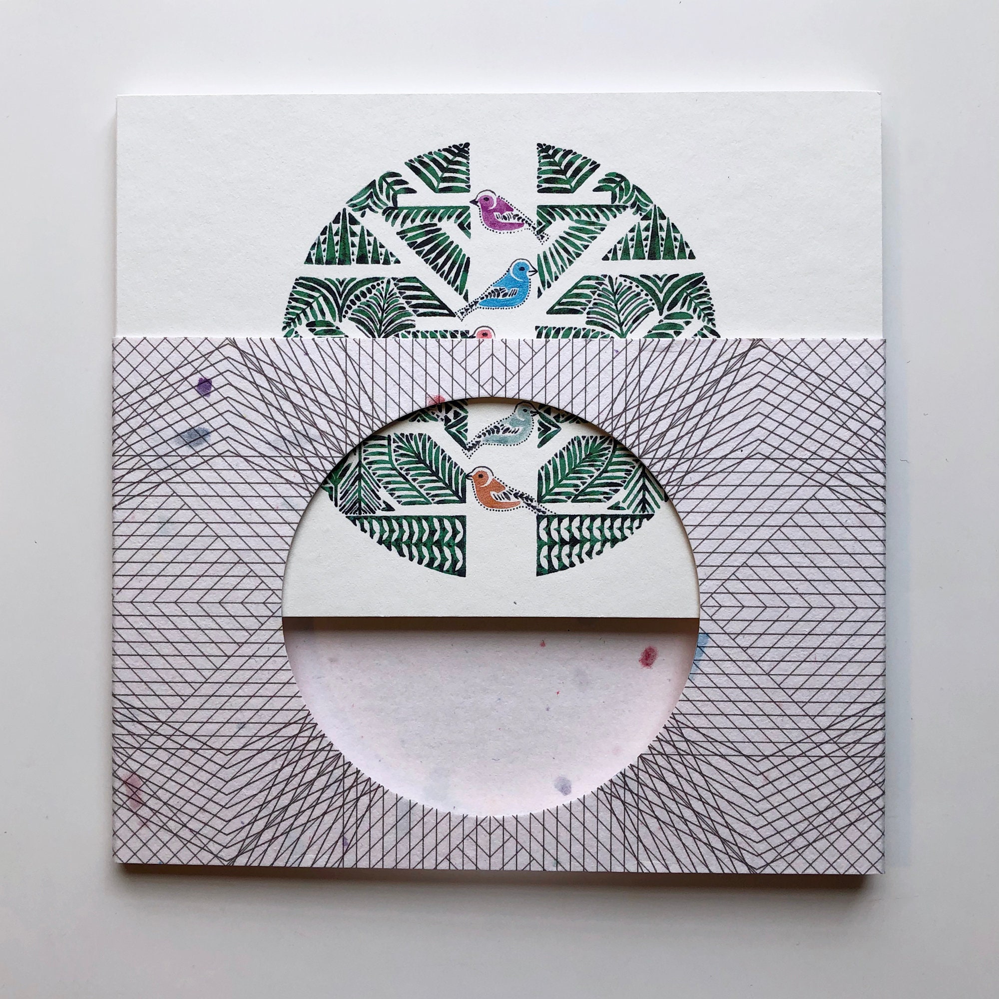 Circular Design Art Cards - Etsy UK