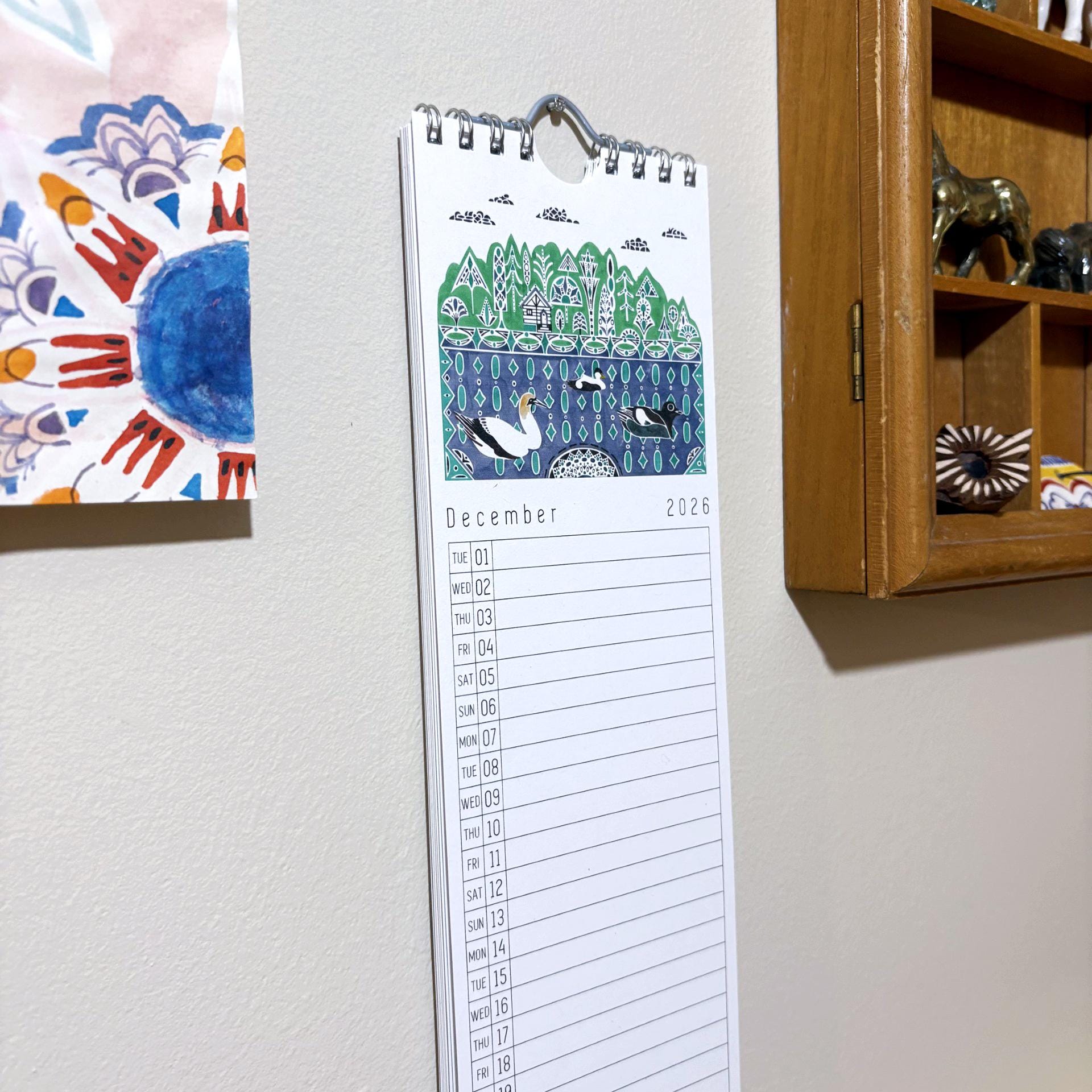 2026 Narrow Wall Calendar - Etsy