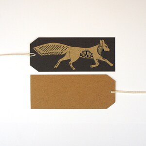 Stargazer Fox Gift Tags - Etsy