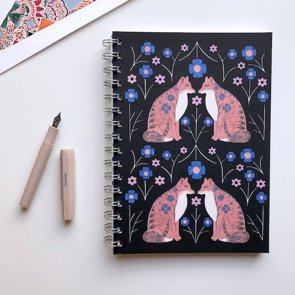 Fox Notebook - Etsy